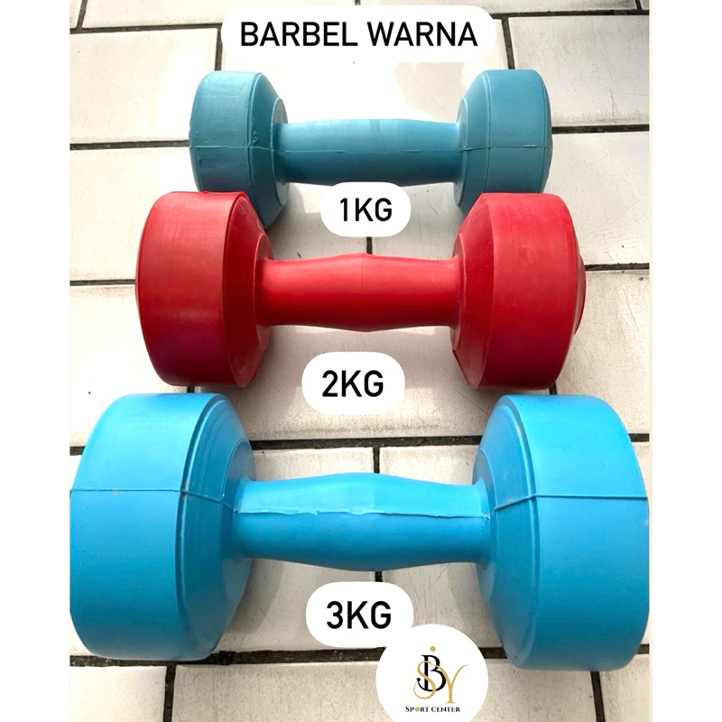 Jual Barbel Plastic Warna / Dumbell Plastic 2KG Merk XSPORT Kualitas ...
