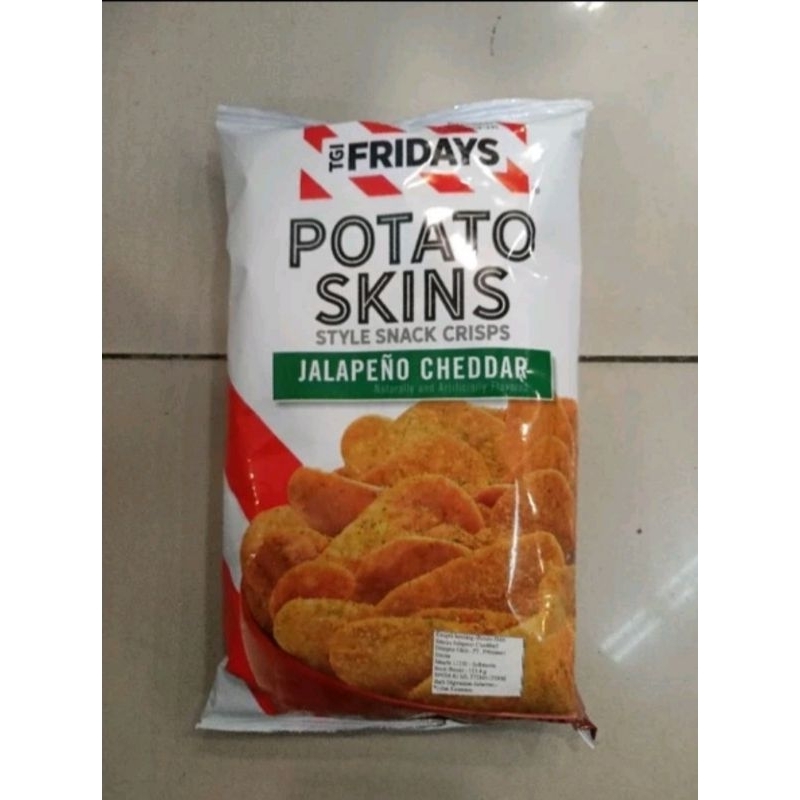 Jual TGI Fridays Potato Skins Snack Crisps JALAPENO CHEDDAR IMPORT USA ...