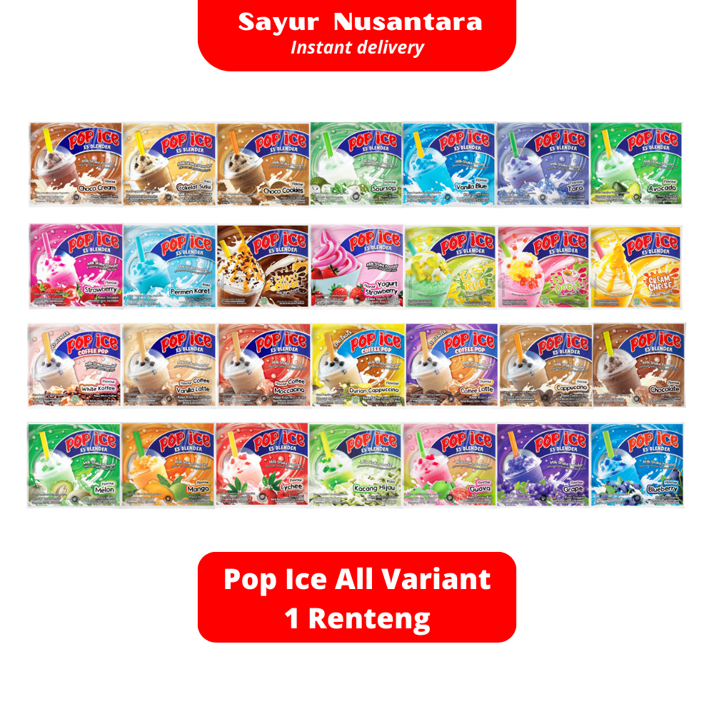 Jual Pop Ice All Variant 1 Renteng - Sayur Nusantara | Shopee Indonesia