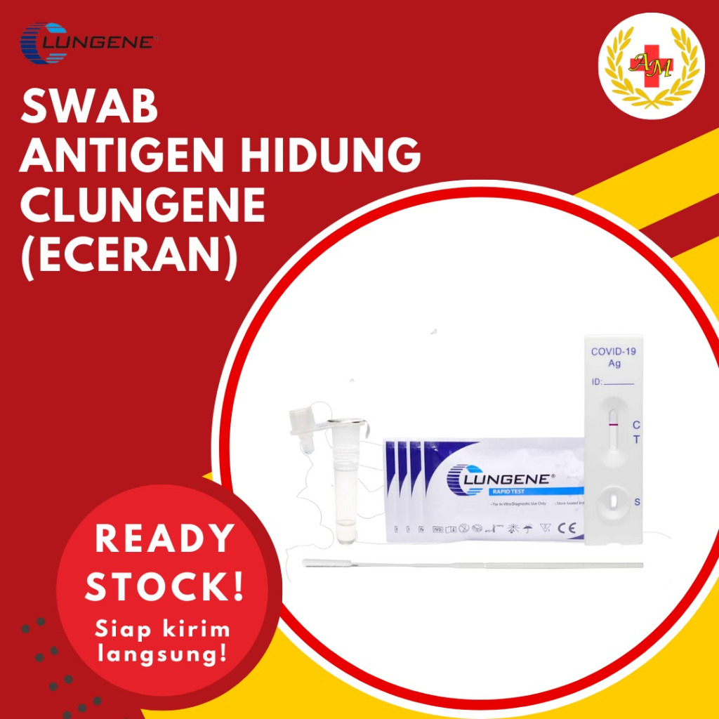 Jual Alat Swab Antigen Hidung Clungene Nasal Nassal Eceran Antigen Test ...