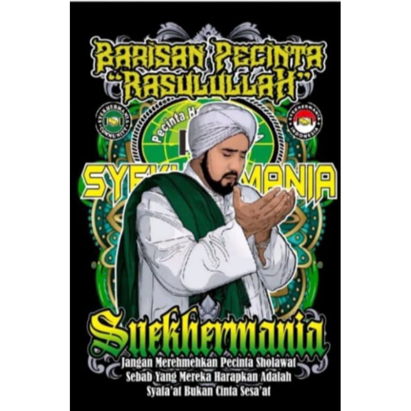 Jual BENDERA HABIB, BENDERA SYEKHERMANIA FULL PRINTING, MINIFLAG ...