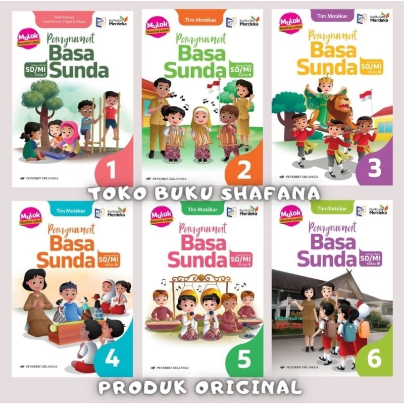 Jual Buku Pangrumat Basa Sunda Kelas 1 2 3 4 5 6 SD Erlangga Kurikulum ...