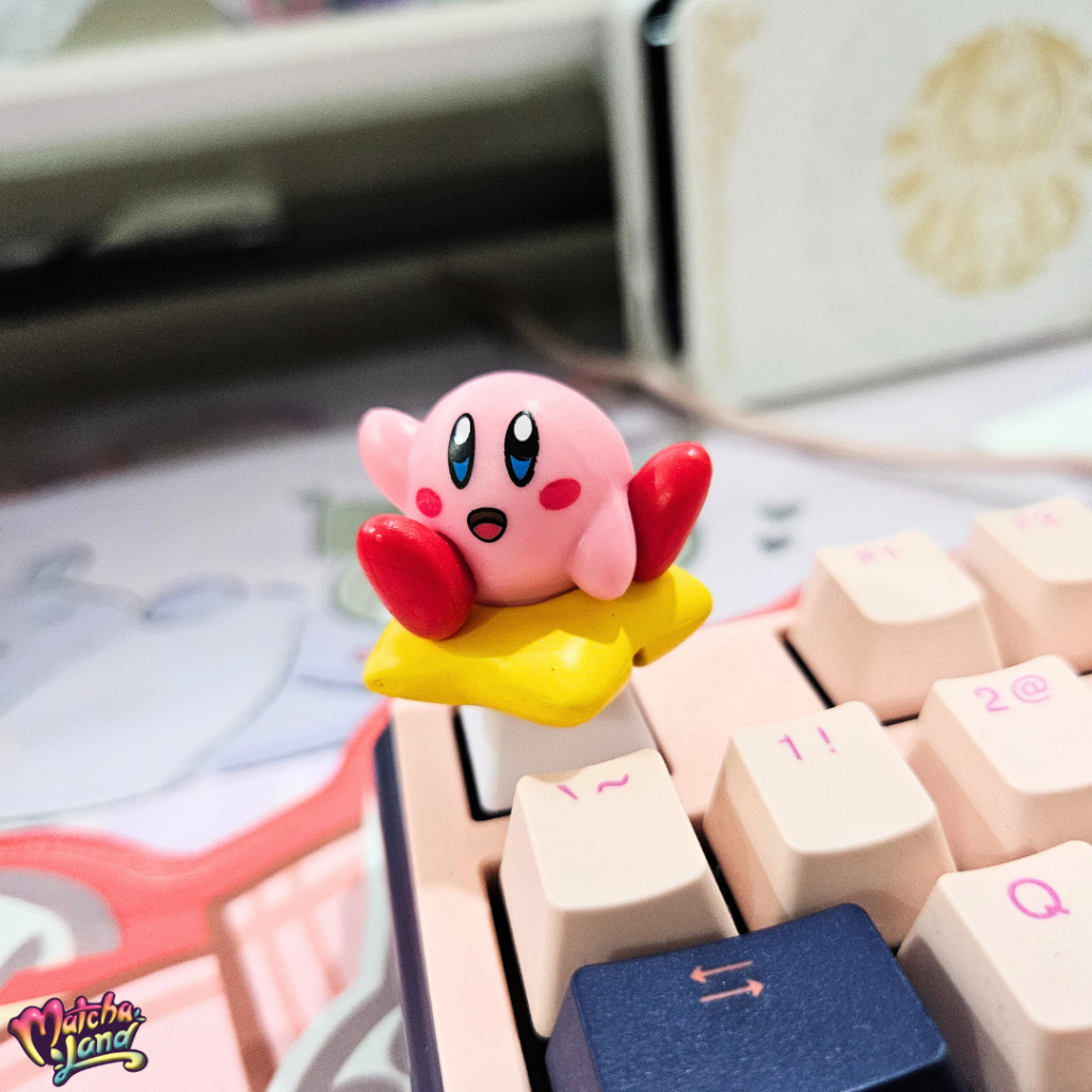 Jual Cute Kirby Keycaps Mechanical Keyboard, artisan custom keyboard ...