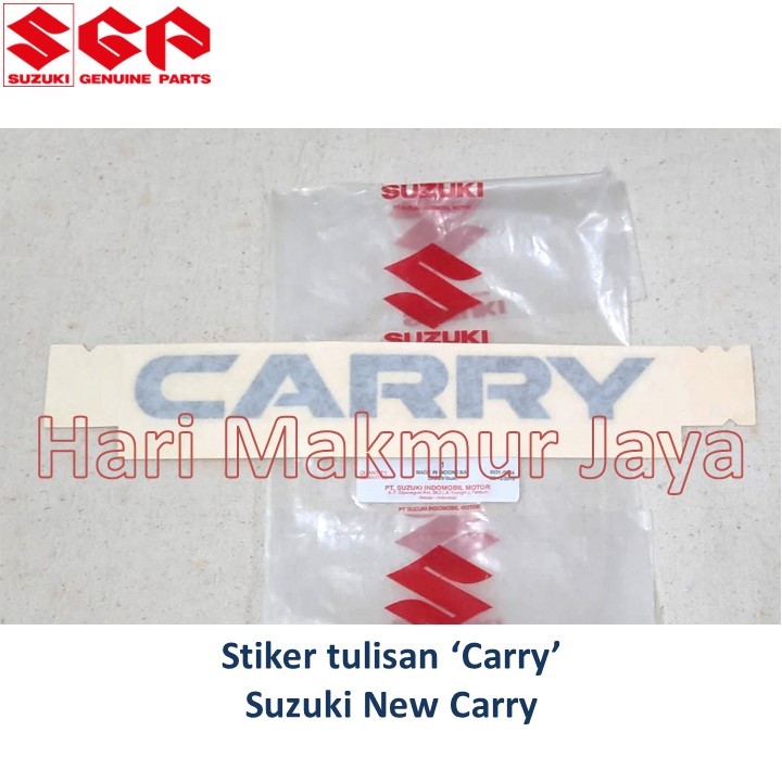 Jual Stiker tulisan CARRY sticker label Suzuki New Carry original asli ...