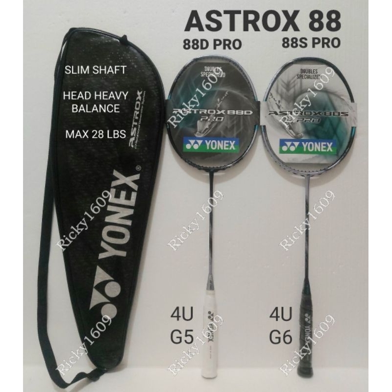 Jual RAKET BADMINTON YONEX ASTROX 88S PRO G3 (SILVER BLACK) - YONEX ...