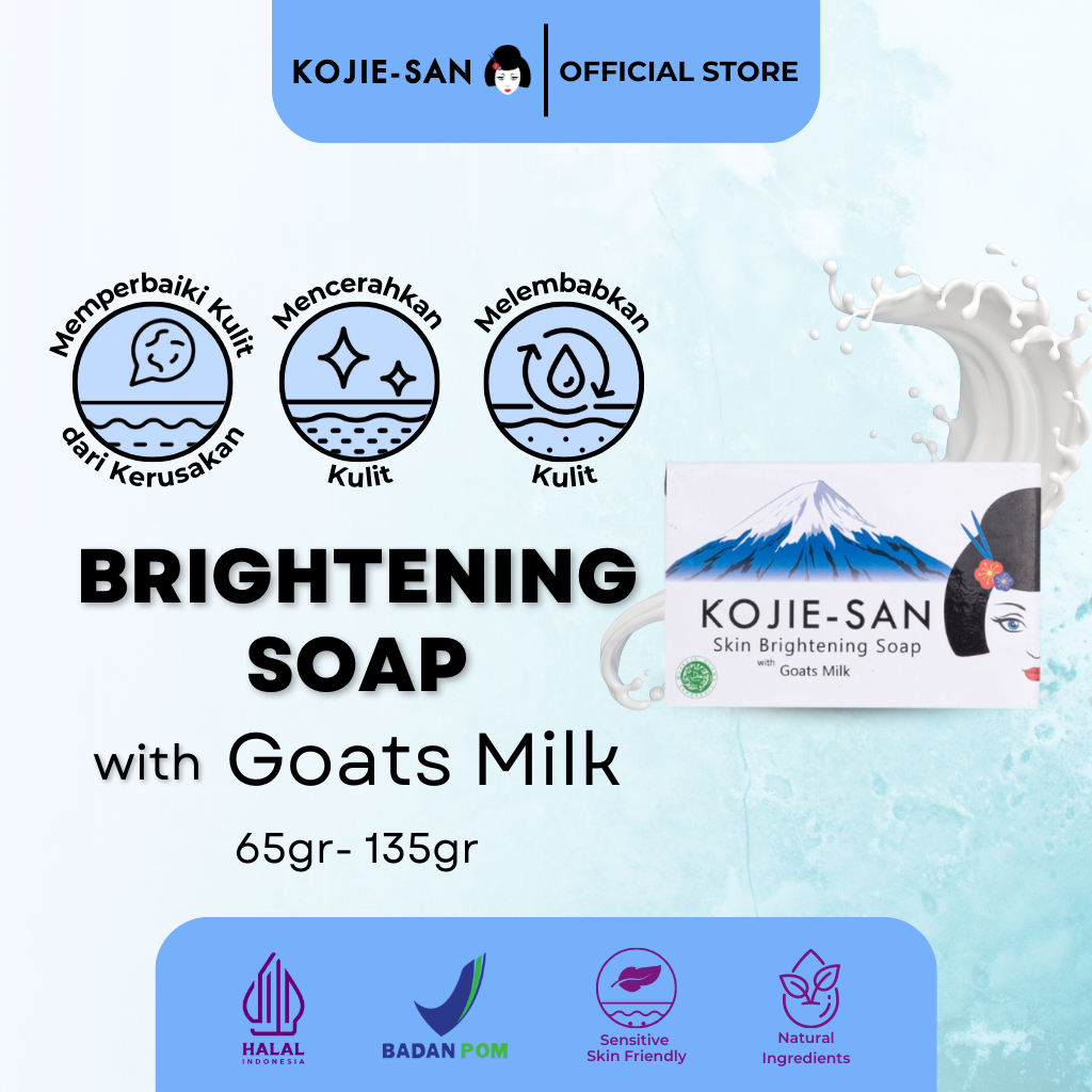 Jual KOJIE-SAN Brightening Soap Goats Milk 65 gr Sabun KOJIESAN ...