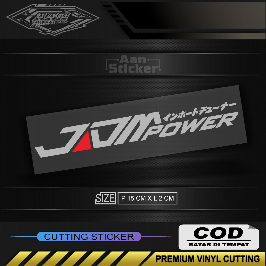 Jual stiker jdm kanji power stiker cutting termurah | Shopee Indonesia