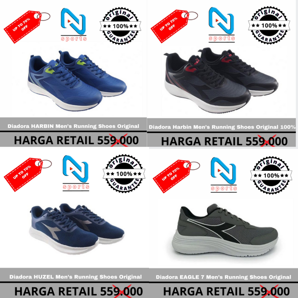 Jual KUMPULAN Sepatu Diadora MEN Running Shoes - Original 100% | Shopee ...
