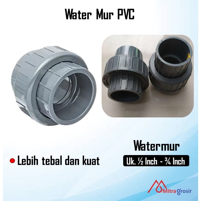 Jual Watermur Watermoor Polos Pvc 1-1/2-3/4 Inch Water Mur / JAYA ORI ...