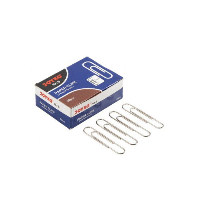 Jual Paper Clip No.5 Joyko / Klip Kertas Besar / Penjepit Kertas 1 Box ...