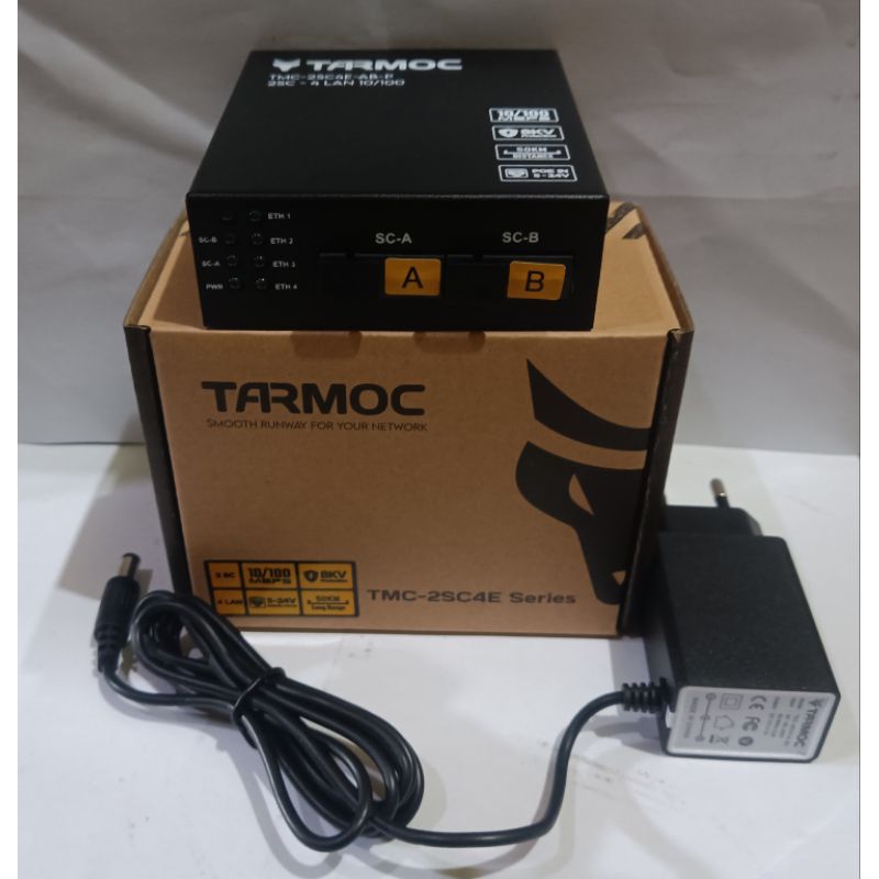 Jual HTB TARMOC TMC-2SC4E AB Media Converter 2FO 4 LAN | Shopee Indonesia