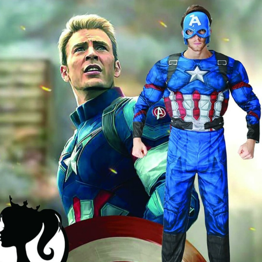 Jual READY Kostum Original Superhero Avengers Cosplay Berotot Captain ...