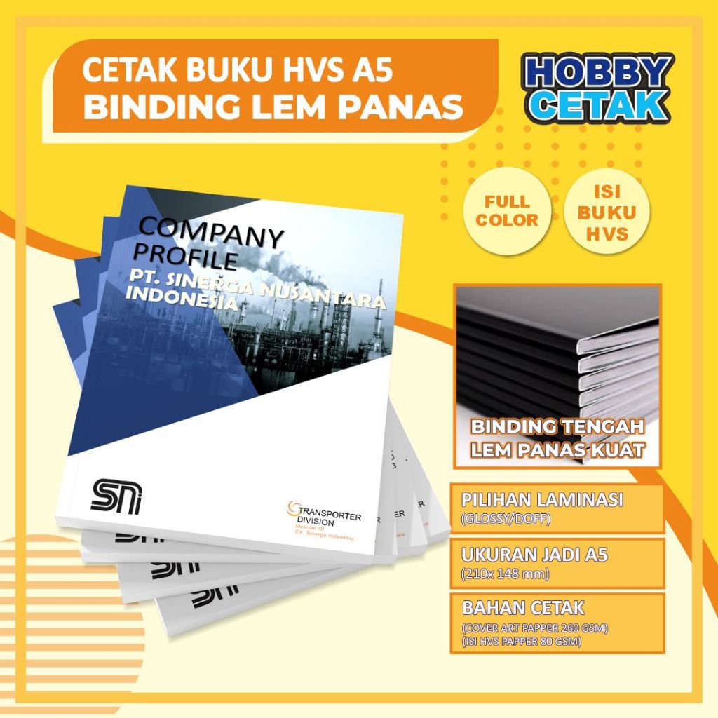 Jual Cetak Buku Majalah Katalog Ukuran A5 Binding Lem Panas (Perfect ...