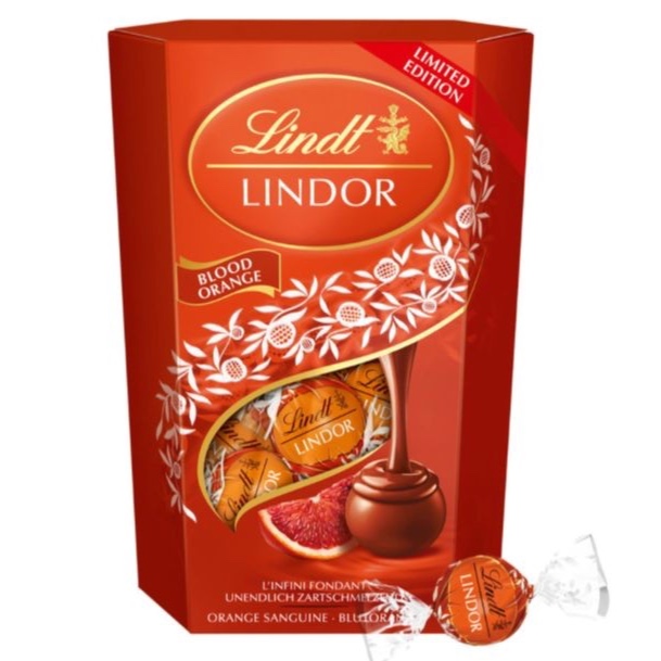 Jual SWISS Import - Lindt Lindor - Blood Orange - 100g | Shopee Indonesia