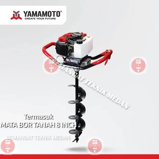 Jual YM-520 MESIN ALAT BOR TANAH LAHAN BIOPORI EARTH 20CM 8" AUGER ...
