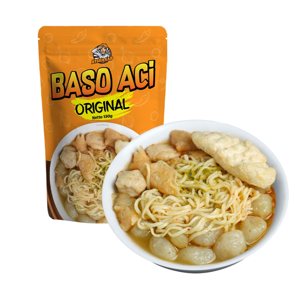 Jual Ashiaaap Bakso Aci Original (130 gram) Baso Cemilan Instan Pedas ...