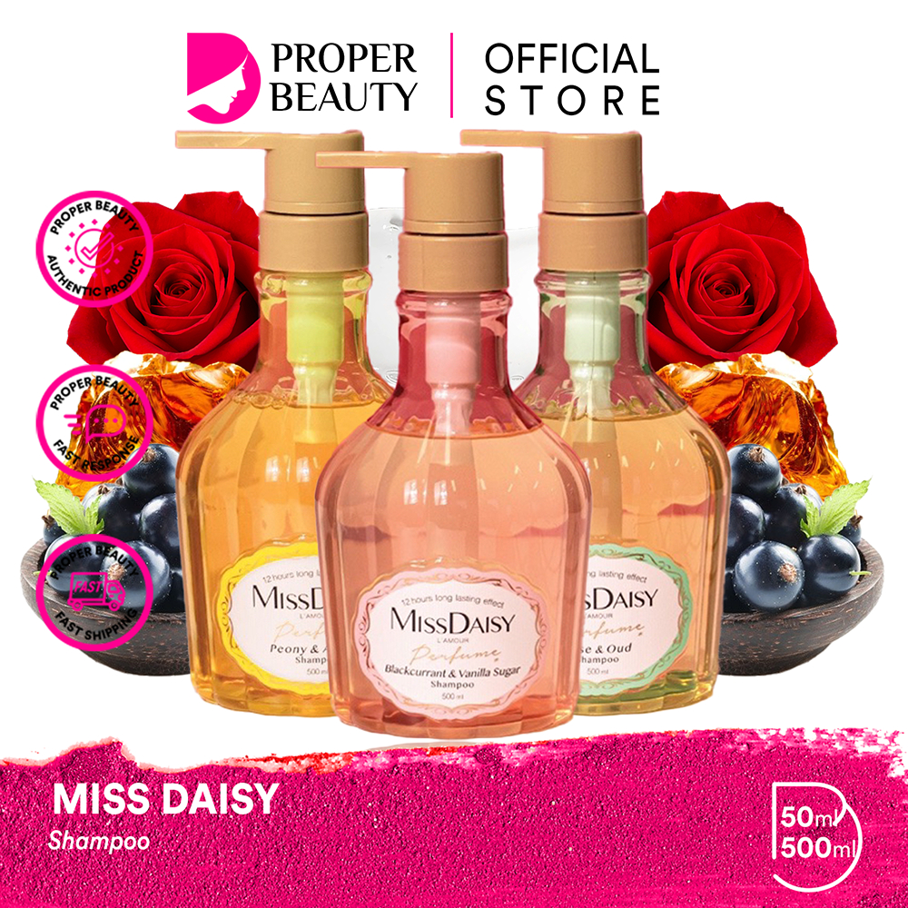 Jual MISS DAISY Shampoo Taiwan / Sampo Rambut 50ml & 500ml / Rose & Oud / Blackcurrant & Vanilla ...