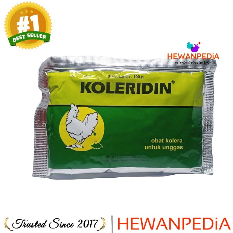 Jual KOLERIDIN 100 gr - Obat Kolera Diare Hijau Putih Ayam Unggas ...