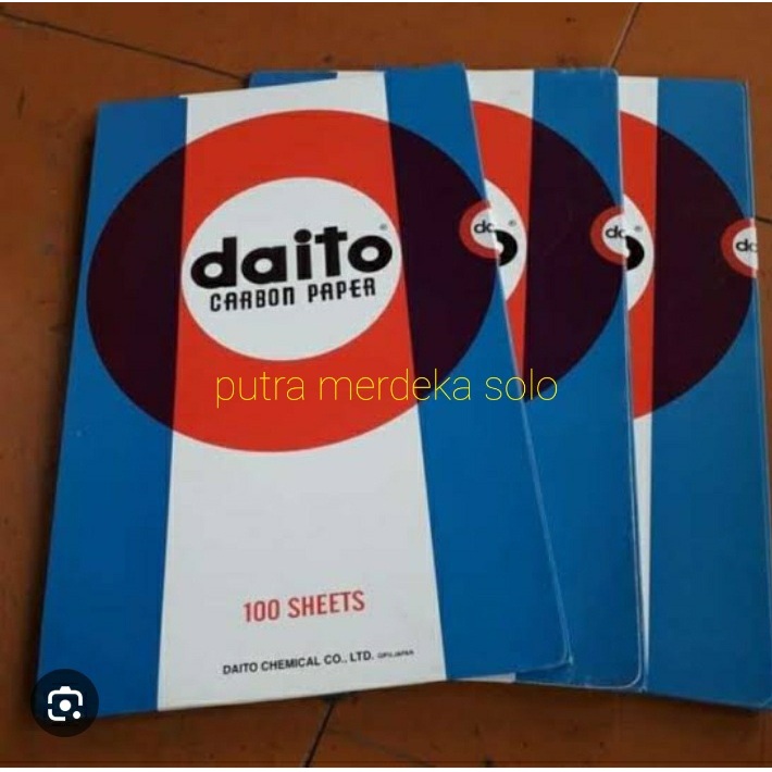 Jual Kertas / Paper Karbon / Carbon Daito Hitam ukuran Folio / F4 100 ...