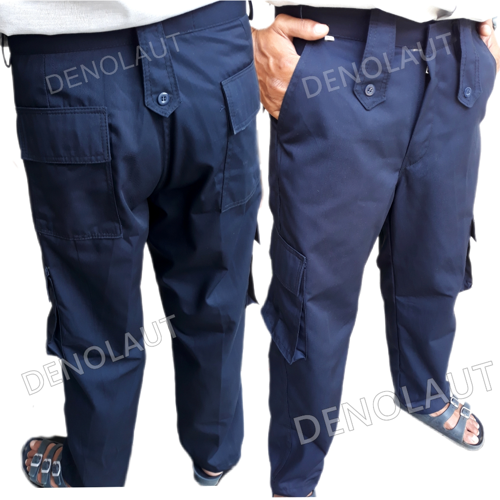 Jual Celana PDL Biru Dongker / Celana PDL Damkar / Celana PDL Satpam ...