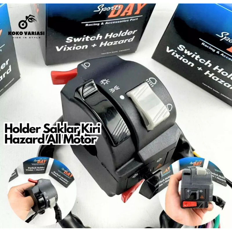 Jual HOLDER SAKLAR KIRI MOTOR VIXION OLD + HAZARD ORIGINAL SPORTDAY ...
