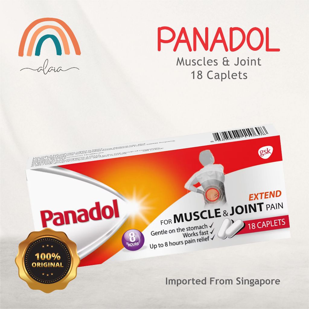 Jual PANADOL - Extend Singapore for Muscle & Joint Pain 18 Tablets ...
