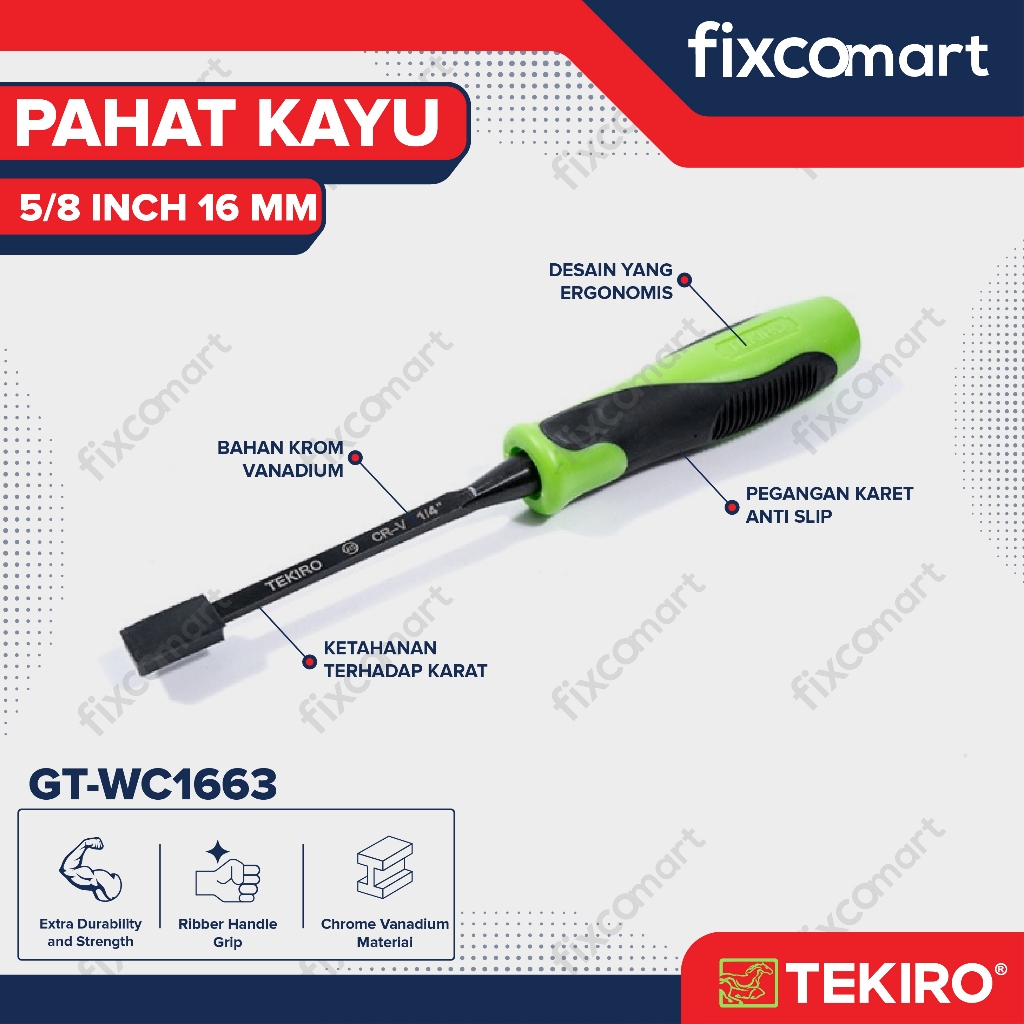 Jual Tekiro Pahat Kayu 16 mm / Tekiro Wood Chisel 5/8 Inch | Shopee ...