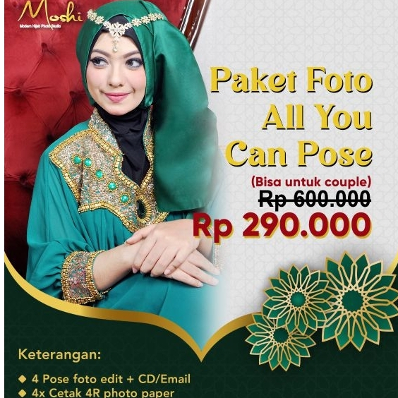 Jual VOUCHER 50% MOSHI STUDIO ALL PAKET PHOTO | PHOTO KELUARGA, WISUDA, PERSONAL,COUPLE | Shopee ...