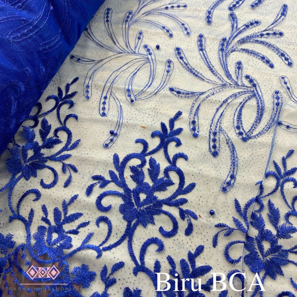 Jual Kain Tille Brokat Korea Full Payet Akar Motif ALEXA NEW 2024 ...