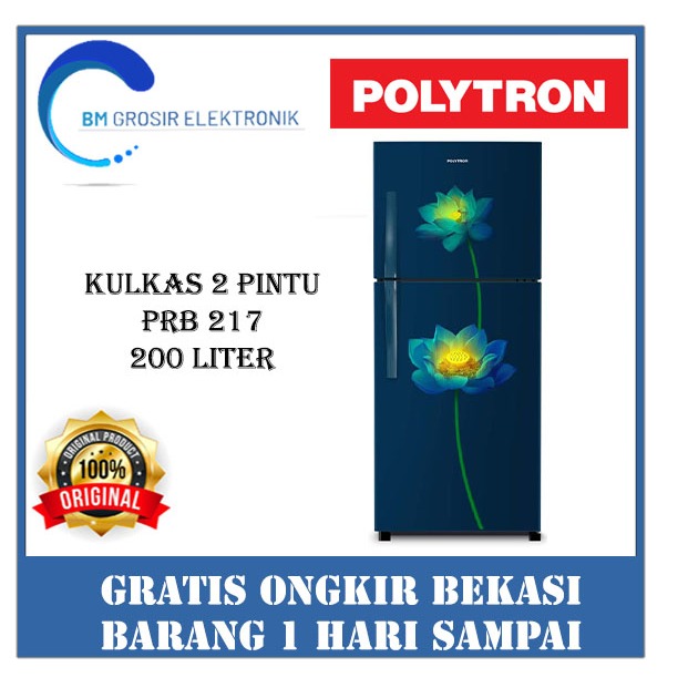 Jual POLYTRON KULKAS PRB 217LB/PR KULKAS 2 PINTU | Shopee Indonesia