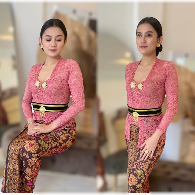 Jual Kebaya Modern Brukat Bali Melar Atasan Kebaya Brukat Kutu Baru ...