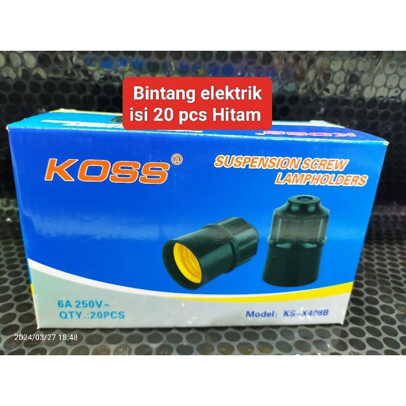 Jual Fiting lampu gantung E27 KOSS isi 20pcs SNI | Shopee Indonesia