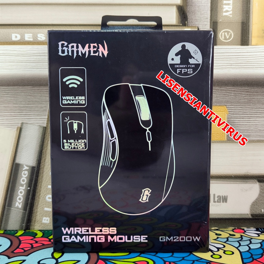 Jual Mouse GAMEN Wireless Gaming GM200W 2.4GHz Ergonomic Design Silent ...