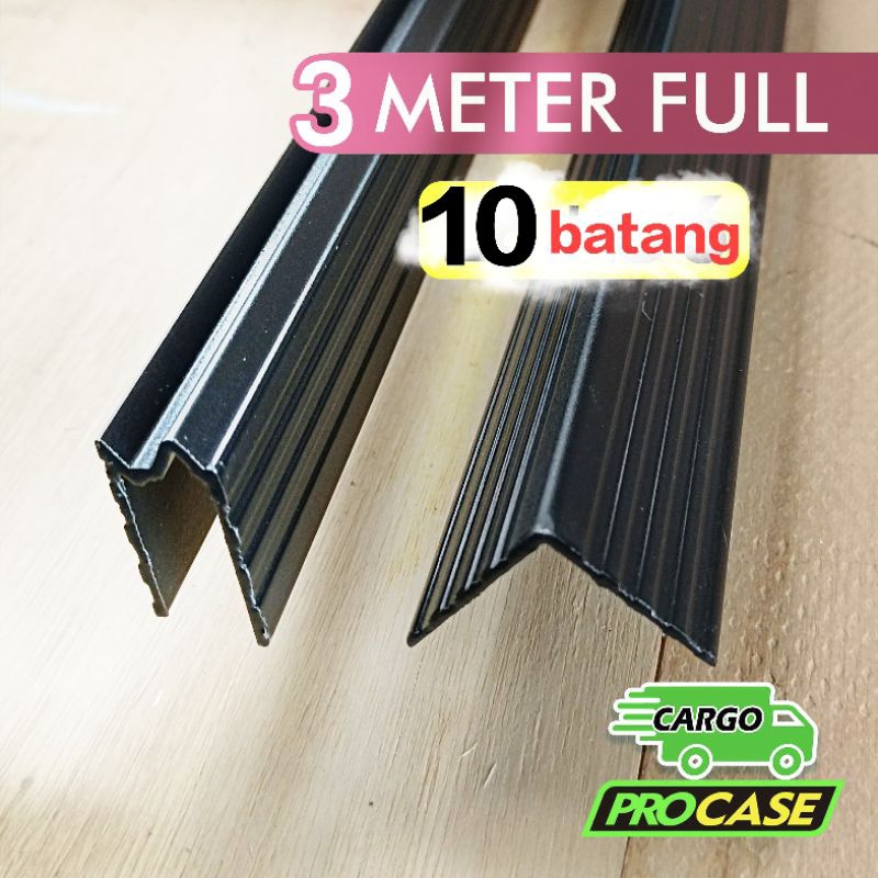 Jual Aluminium Hitam 3 mtr ( 10 batang ) | Shopee Indonesia