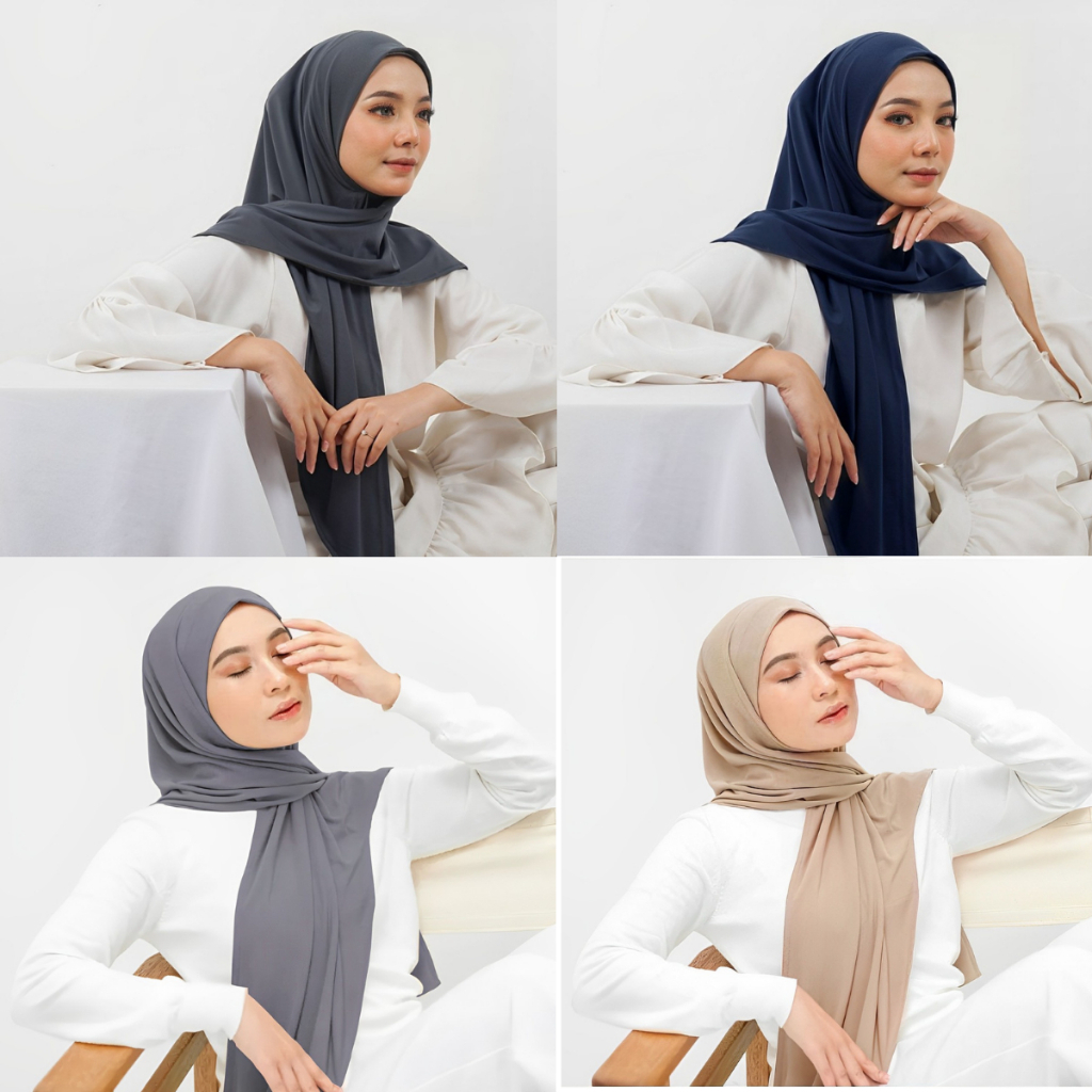 Jual Hijab Segitiga Instan Jersey Oval Premium |Hijab Kerudung Jilbab ...