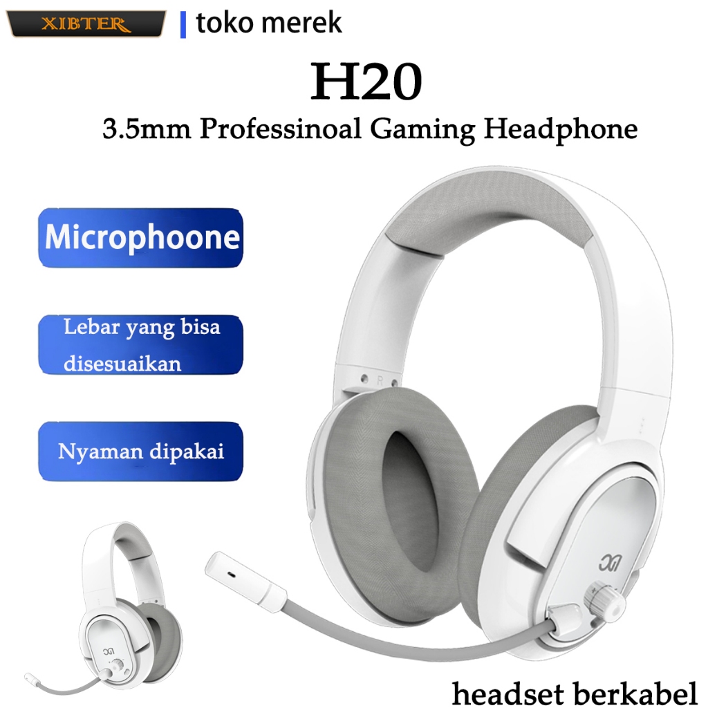 Jual Xibter Headset Gaming H20 High Sound with Microphone professional ...
