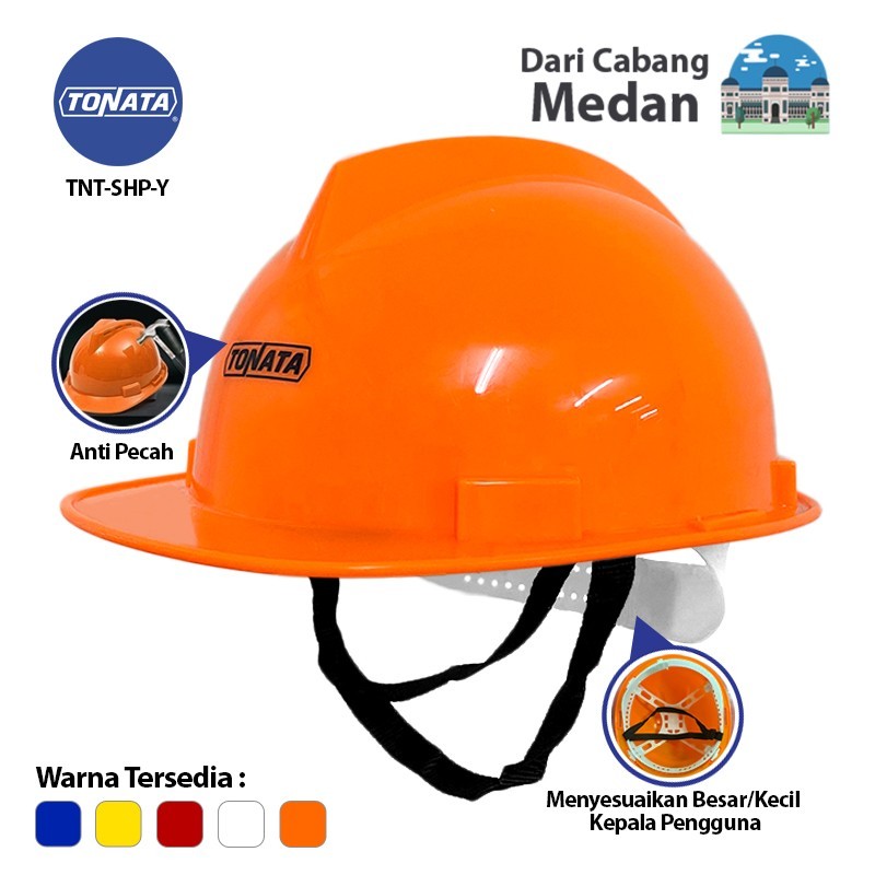 Jual Safety Helmet / Helm Proyek Include Inner Ring / Helm Kerja Orange ...