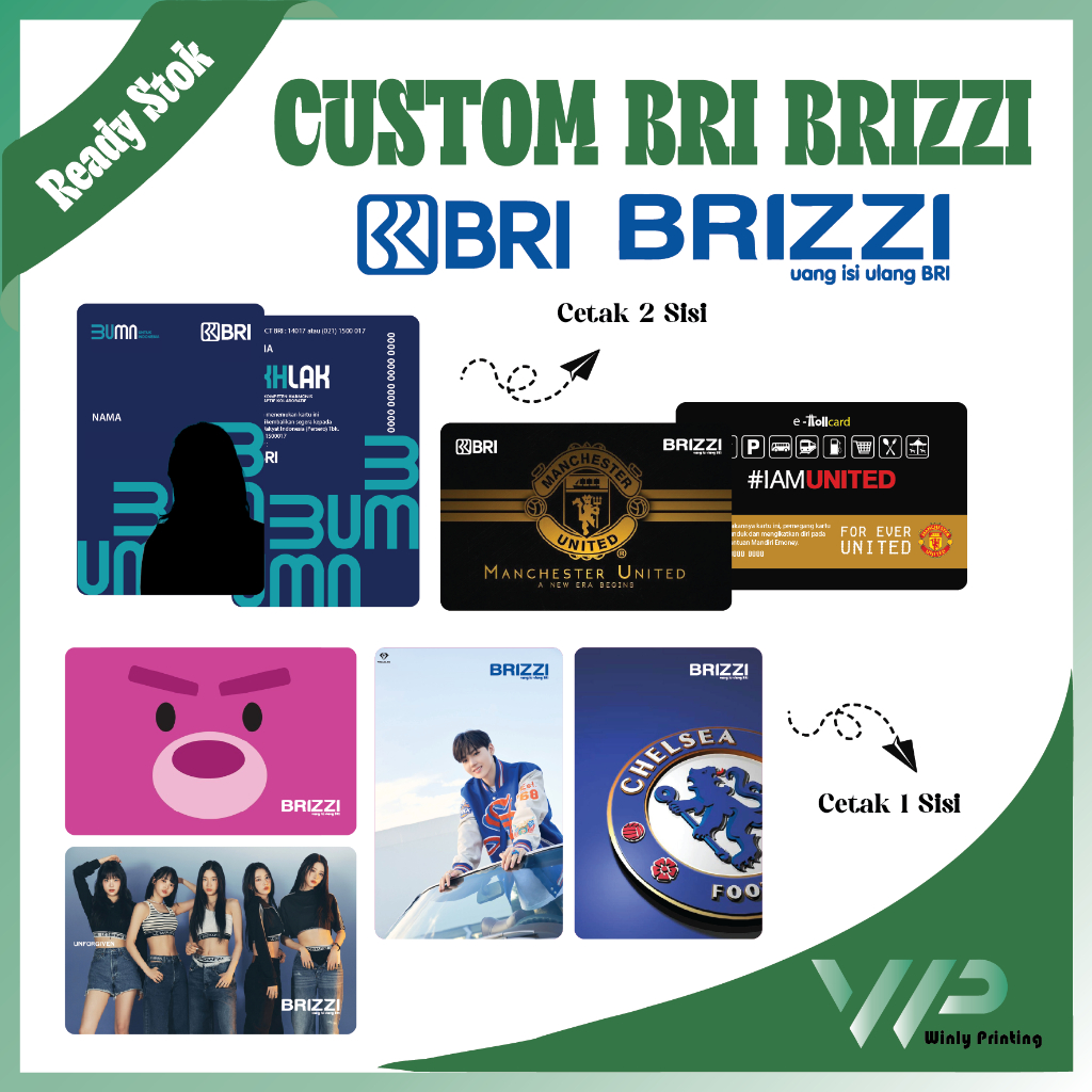 Jual CUSTOM KARTU BRIZZI BRI KARTU E MONEY ETOLL DESIGN BEBAS E TOLL ...