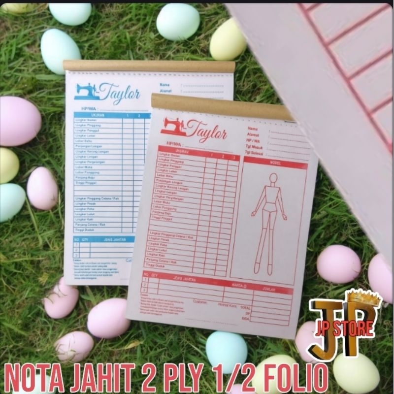 Jual NOTA JAHIT TAYLOR 2 PLY 1/2 FOLIO - SIAP KIRIM | Shopee Indonesia
