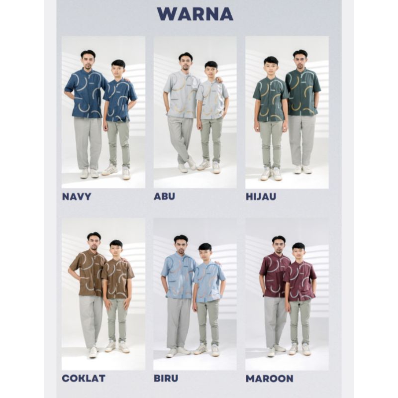 Jual WAAFIQ SERIES BRAND ALTHAFF BAJU KOKO COUPLE AYAH DAN ANAK | Shopee Indonesia