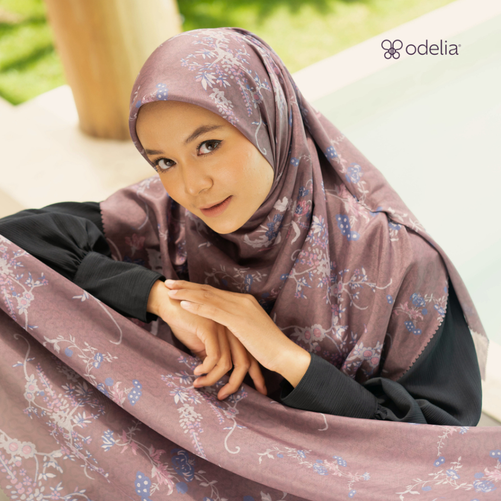 Jual Odelia - Makana Scarf I Hijab printing segi empat motif I Segiempat premium I Jilbab motif ...