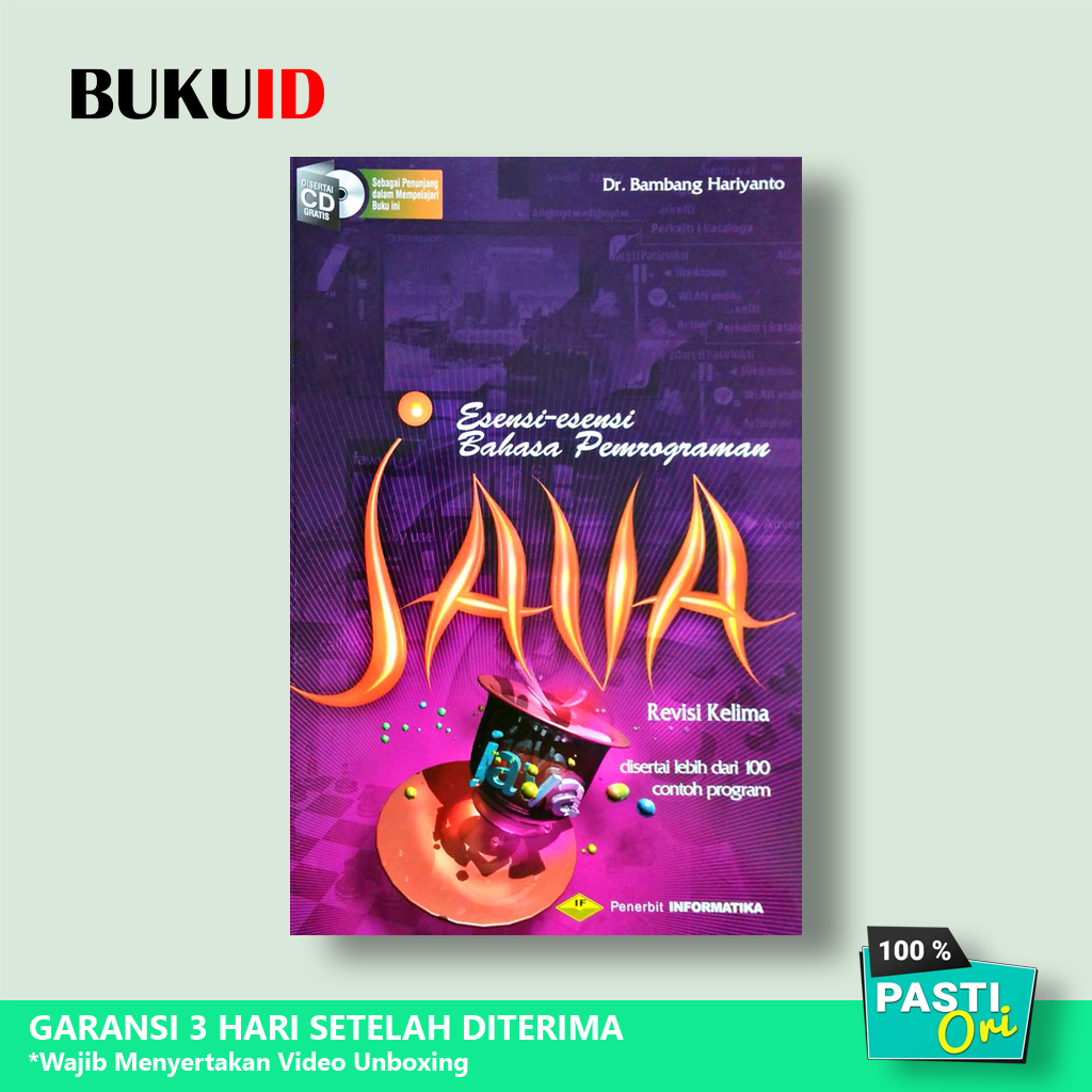 Jual Buku Esensi-Esensi Bahasa Pemrograman Java Revisi Kelima + CD ...