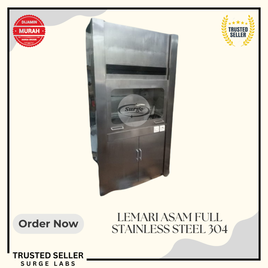 Jual Lemari Asam Stainless/Lemari Asam Full Stainless 304, 100x60x200 ...