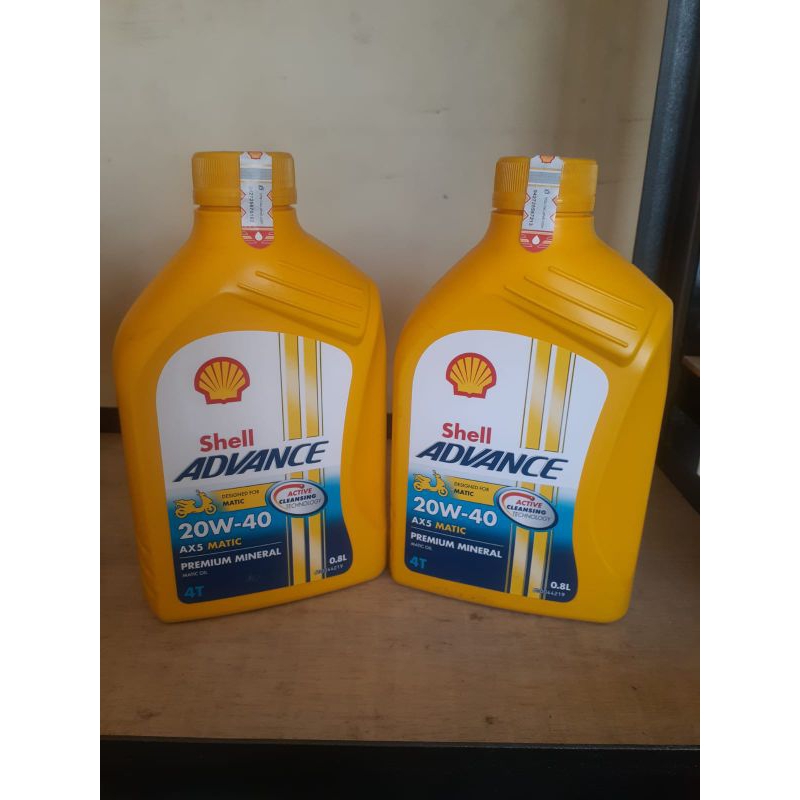 Jual Shell Advance AX5 Matic 20W-40 0.8L Original | Shopee Indonesia