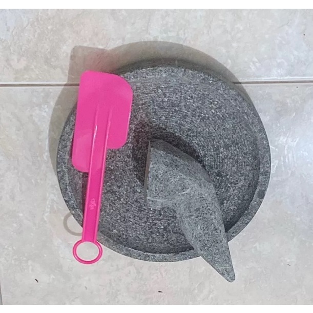 Jual Garansi Original Set Cobek Batu Gunung Merapi Asli + Ulekan ...