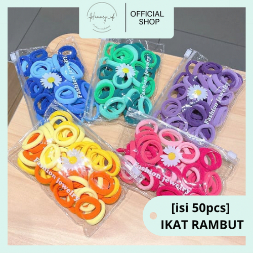 Jual HOMMEY ID - [ ISI 50 PCS ] IKAT RAMBUT ANAK | IKAT RAMBUT WANITA ...