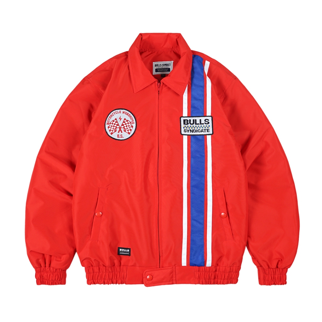Jual BULLS SYNDICATE Jacket Battaglin Red | Shopee Indonesia