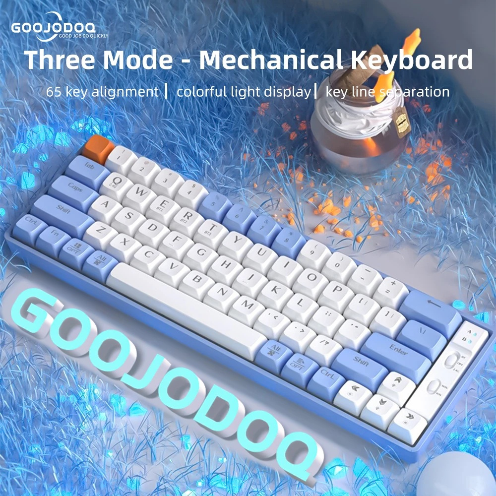 Jual Goojodoq Wireless bluetooth Mechanical Keyboard Gaming | Shopee ...