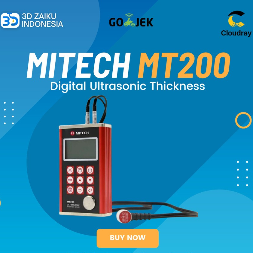 Jual MITECH MT200 Digital Ultrasonic Thickness Gauge Pengukur Ketebalan | Shopee Indonesia
