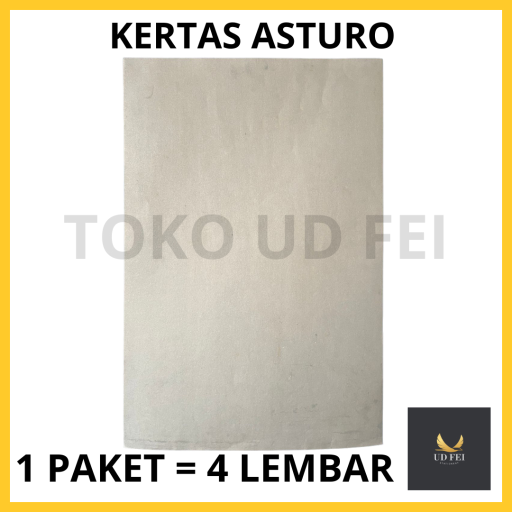 Jual (1 PAKET = 4 LEMBAR) Kertas Asturo/ Kertas Asturo Warna/ Kertas ...